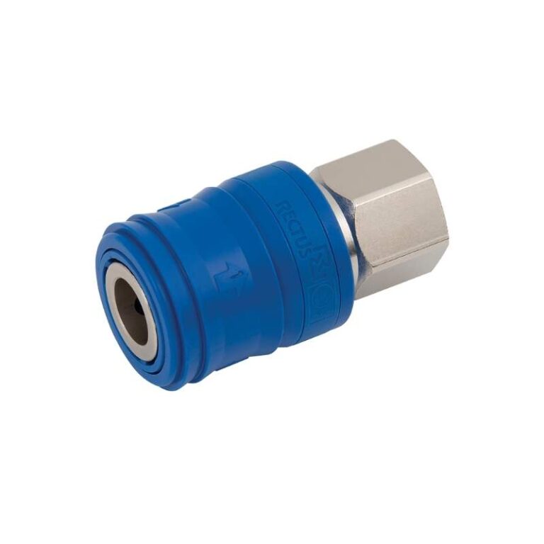 Rectus 26KE Series Female BSPP Safety Coupling with a Self-Venting ...